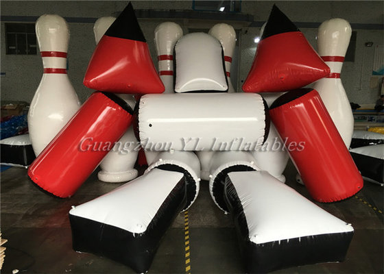 Inflatable Paintball Bunkers / Archery Bunkers With Bowling For Archer Tag