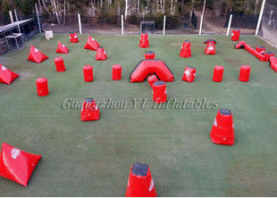 Outdoor Inflatable Paintball Bunker Sets , Inflatable Advertising Products