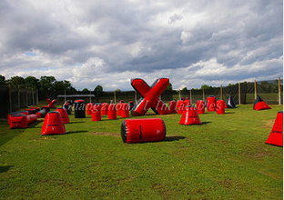 Amazing Inflatable Paintball Bunkers Arena Wall , Blow Up Paintball Bunkers Field