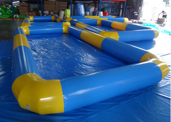 0.6mm PVC Blue Yellow Tarpaulin Rectangle Water Rollers Pool Swiming Pool For Kids