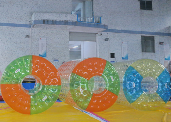 Big Colorful Inflatable Water Roller For Swimming Pool