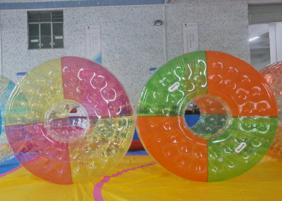 Big Colorful Inflatable Water Roller For Swimming Pool