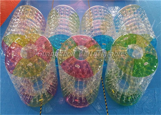 Clear Yellow Blue Green Inflatable Fun Roller Double Layer Rolling Inflatable Ball