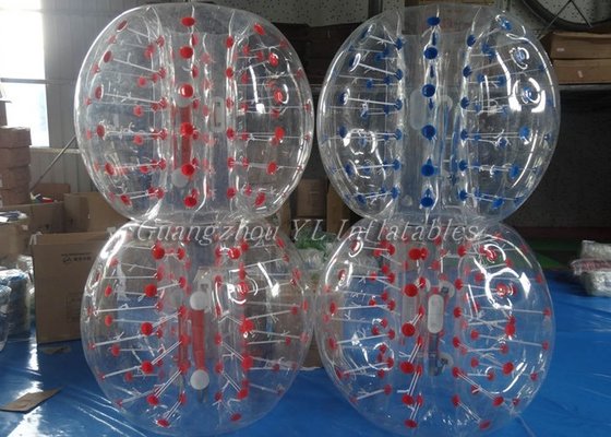 1.25m Dia Kids Bubble Ball Blue Football Soccer Inflatable Human Balls