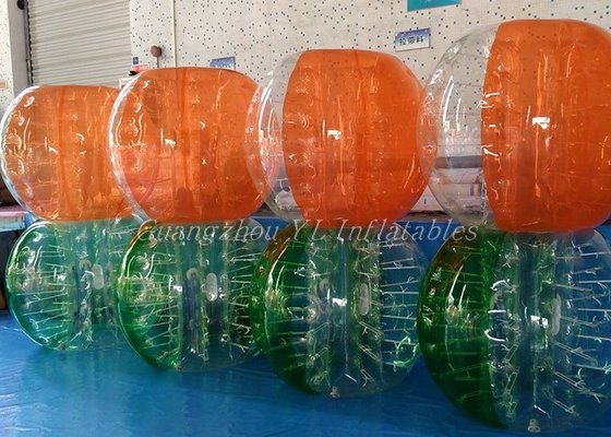 Custom 0.7mm TPU Kids Bubble Ball , Inflatable Human Soccer Ball For Kids