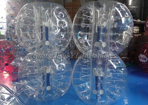 Transparent 1.25m Kids Bubble Ball Soccer / Bumper Balls For Fun