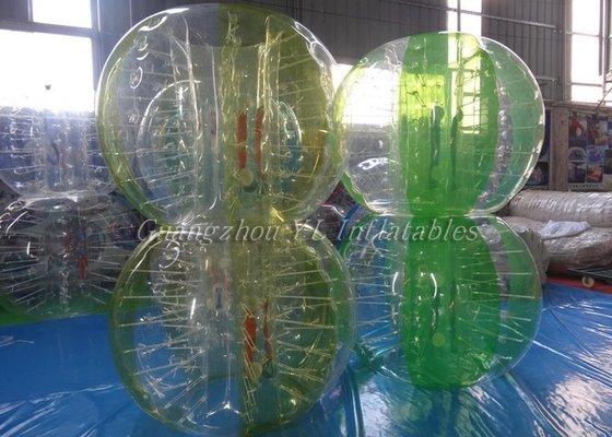 Good Half Yellow Feedback Body Inflation Ball Suit Soccer Zorbing Clear