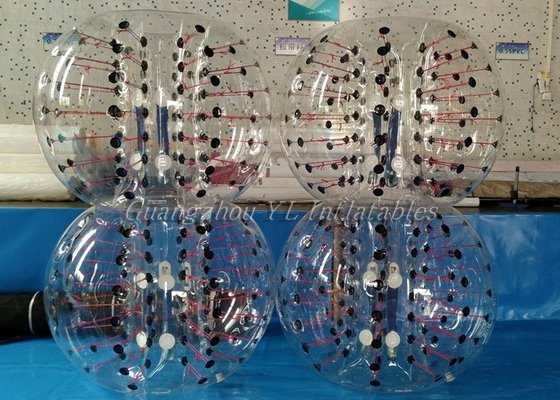 TPU Black Buckles Knocker Ball Inflatable Body Bubble Ball1.55m / 1.8m