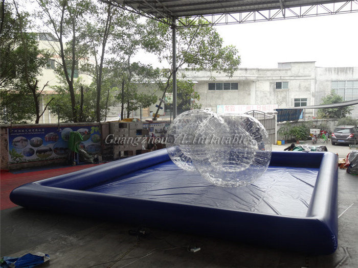 Outdoor Rectangular Water Ball Pool , Inflatable Above Ground Swimming Pools