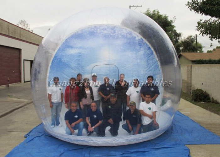 Advertising Photo Inflatable Show Ball , Christmas Inflatable Snow Globe Tent