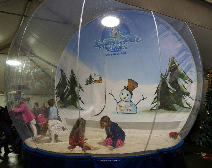 Special Background Transparent Inflatable Ball / Inflatable Snow Dome