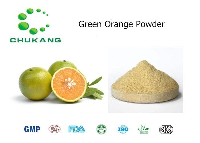 Organic Herbal Plant Green Orange Powder Citrus Aurantium Use For Snack Seasoning