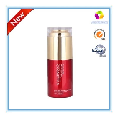 Hot Sale Classic Red Coated Cosmetic Glass Bottle