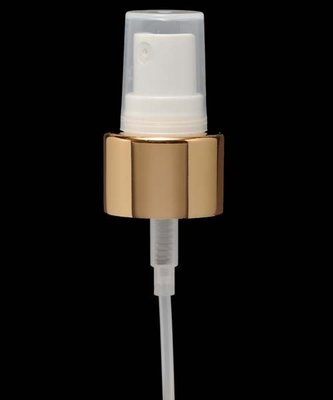 Aluminum Fine Mist Sprayer With Plastic / Wooden Cap For Perfume