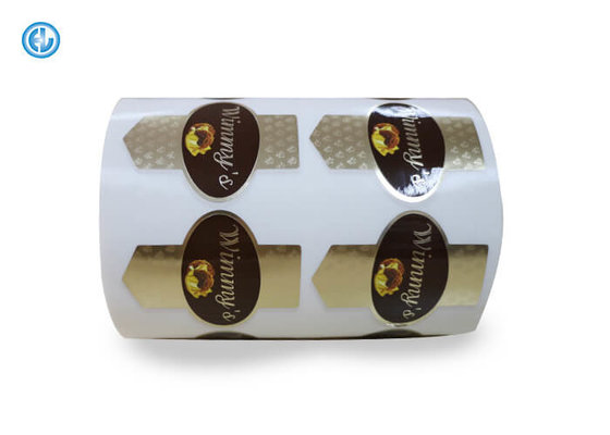 OEM Printed Self Adhesive Labels , Water Resistant Vinyl Self Adhesive Logo Sticker