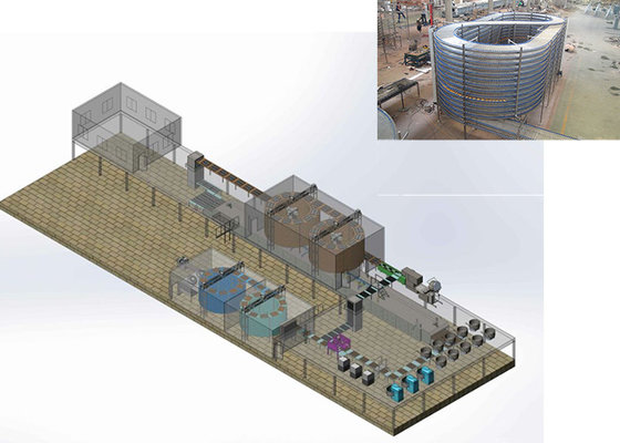 Automatic Bakery Machine Hamburger Production Line / Bread Cooling Conveyor