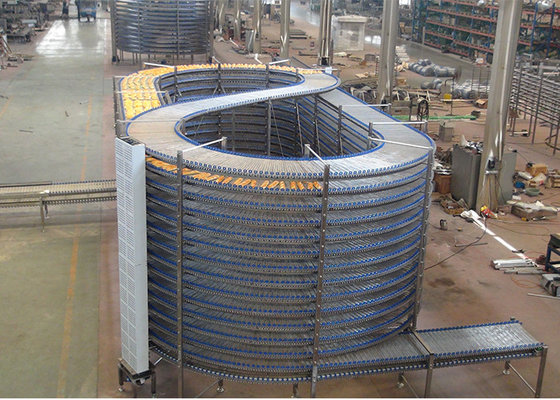 High Performance Modular Belt Food Screw Conveyor System / Bakery Equipment
