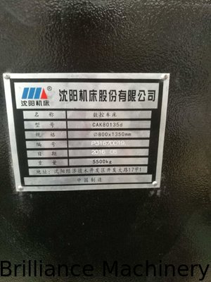 2016 SMTCL CAK 80135 CNC Lathe