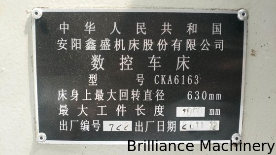 2011 USED ANYANG XINSHENG CKJ6163 CNC Horizontal Lathe