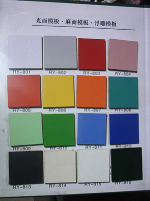 Colorful Plain Slotted MDF Sheets