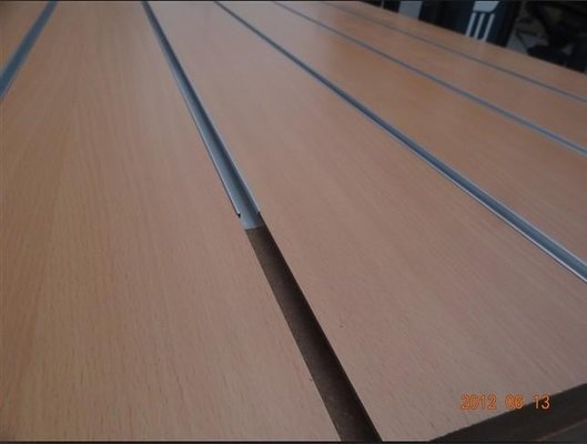 Customized Grooved Plain Slotted Mdf 15mm - 25mm With Wooden Grain Surface