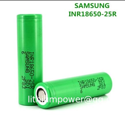 korea Samsung  batteries 18650 25R original cylindrical lithium battery 20A for medical lighting