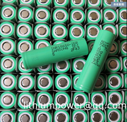 korea Samsung  batteries 18650 25R original cylindrical lithium battery 20A for medical lighting