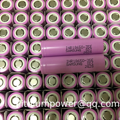 original korea high capacity  3500mah samsung 35E  10A 18650 3500mah inr18650 35e flashlight battery