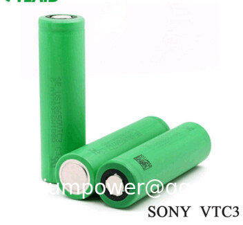 Authetic SONY  18650 lithium  battery  VTC3 high amp mechanical mod battery  30A current