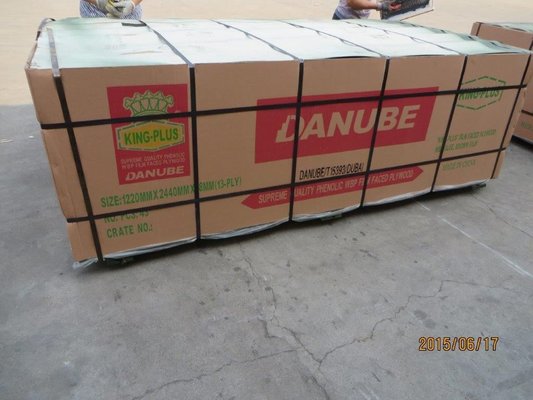 WBP phenolic glue film faced plywood , high quality film faced plywood