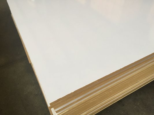 Melamine MDF,melamine faced MDF.TITANIUM WHITE.