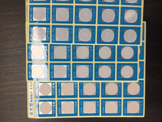 PVC Mateiral Temperature Indicator Stickers Busbar Joint Temp Monitoring