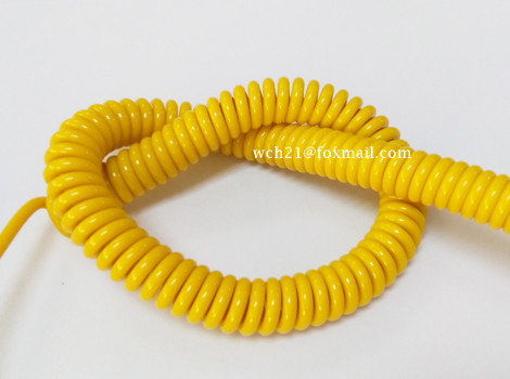 China UL20197 TPU-sheath Curly Guitar Spiral Cable supplier