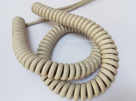 China UL20280 Power Control TPU Curl Spiral Cable supplier