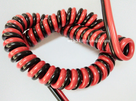 China UL21252 Electric Motor TPU Curly Spiral Cable supplier