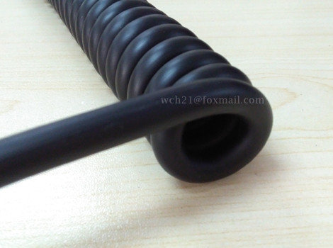 China UL20137 Medical Lighting TPE Curl Spiral Cable supplier