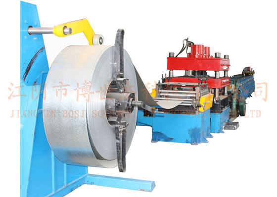 Effluent Storage Steel Silo Roll Forming Machine , GCR12 Metal Rolling Machine
