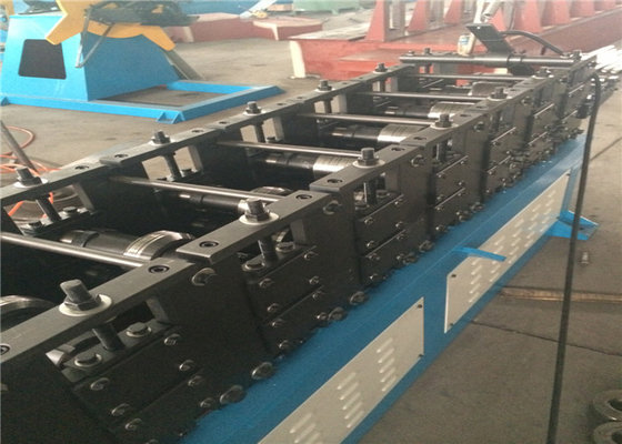 Column Door Frame Roll Forming Machine 14mm Plate Gear Driving PLC Controller