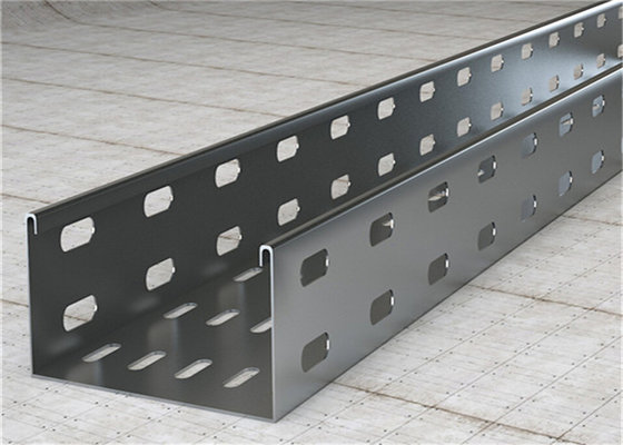 Mild Steel Galvanized Sheet Cable Tray Roll Forming Machine With Punching Mould