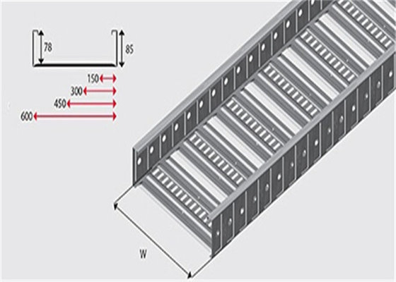 Galvanzied Ladder Type Cable Tray Roll Forming Machine With Cr12 Roller