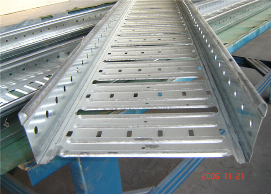 Pre / Galvanized Gi Cable Tray Trunking Roll Forming Making Machine
