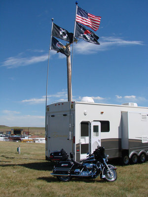 portable 22FT telescopic fiberglass RV flag pole / windsock pole
