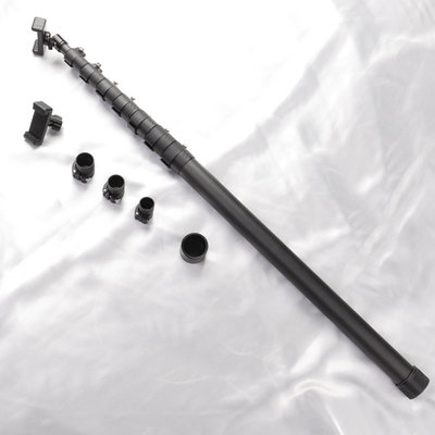 Lighter And Stronger Telescoping Tripod Pole Black Surface With 100% Carbon Fiber Materials