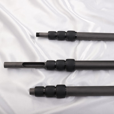 retractable 2M Carbon Fiber Boom Pole boom mic pole in 4 sections