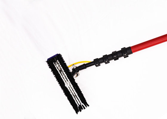 light weight 50ft high modulus carobn fiber water fed pole with sanded 3K plain weave surface finish