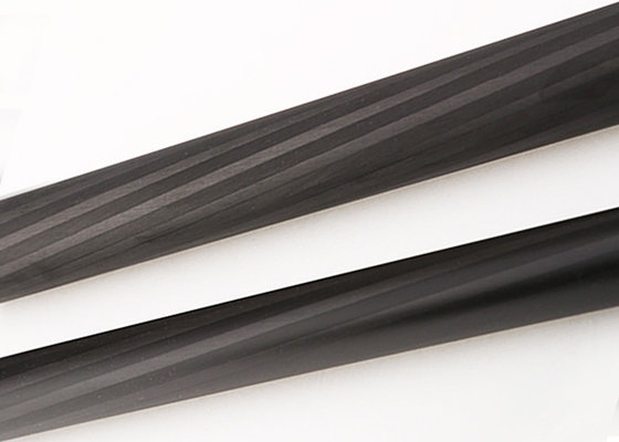 Cross Woven Carbon Tent Pole , Carbon Fiber Round Tube Wear Resistance