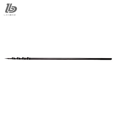 Retractable Black Carbon Fiber Outrigger Poles For Sport Fishing Yacht 24 Feet