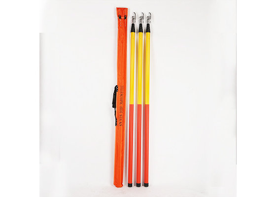 Glossy Carbon & Fiberglass Hybrid Composite Pole With Lever Clamps