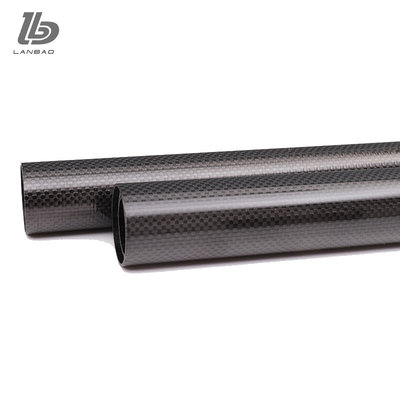 Corrosion Resistance 3k Roll Wrapped Twill Carbon Fiber Pole