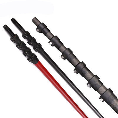 3k Clamp Extendable Carbon Fiber Telescoping Pole For Outrigger